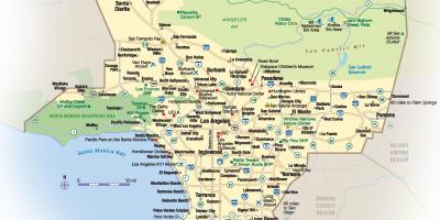 Mapa del condado de los ANGELES ca - Mapa de condado de Los Angeles ca ...